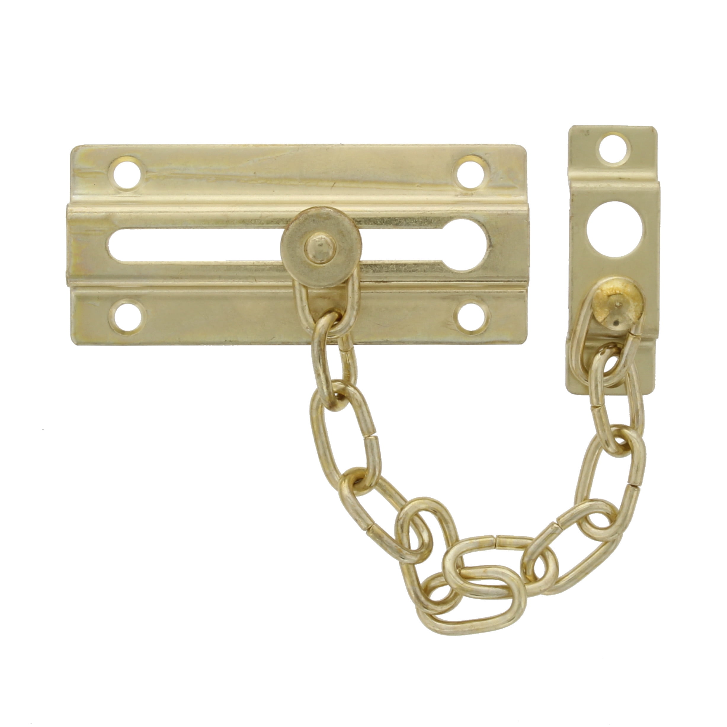 Bulldog Hardware 4-1/2 in. Privacy Chain Door Guard, Brass Plated ...