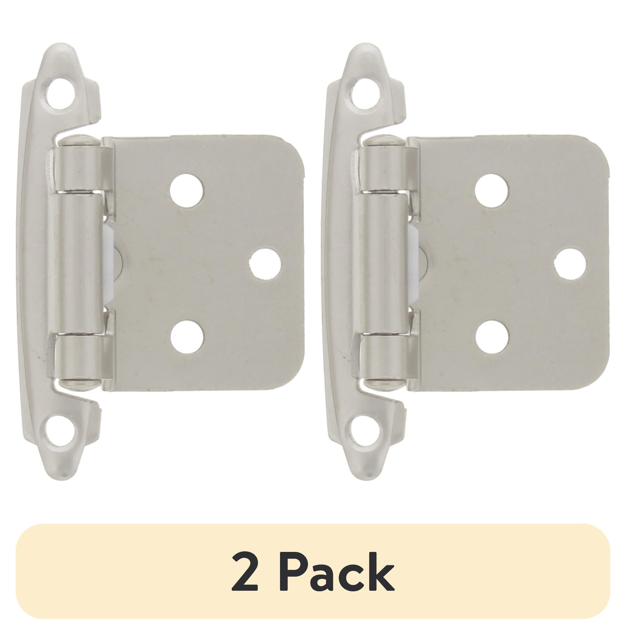 (2 pack) Bulldog Hardware Cabinet Hinge, Satin Nickel, 2 Pack - Walmart.com
