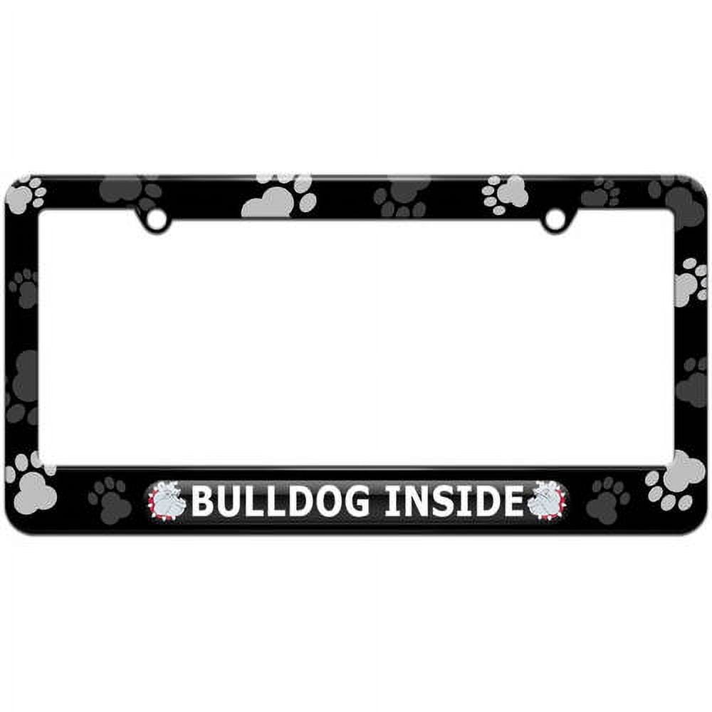 Bulldog Inside License Plate Tag Frame, Multiple Colors - Walmart.com