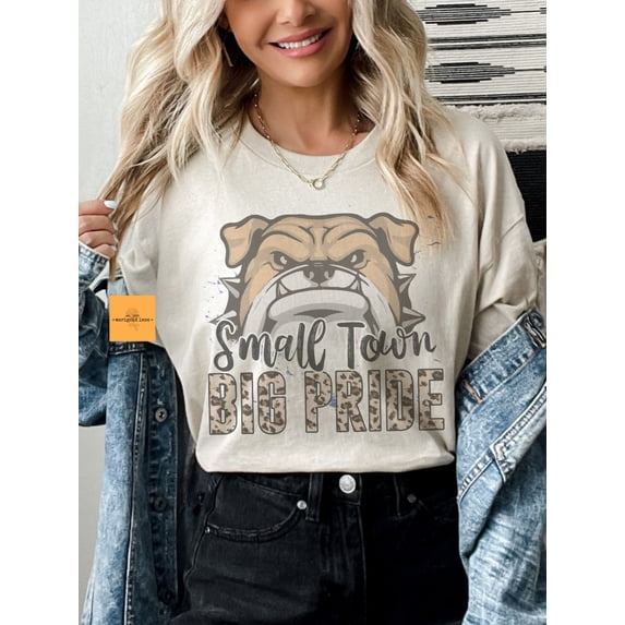 Bulldog Mascot TShirt Small Town Pride Game Day Tee - Walmart.com