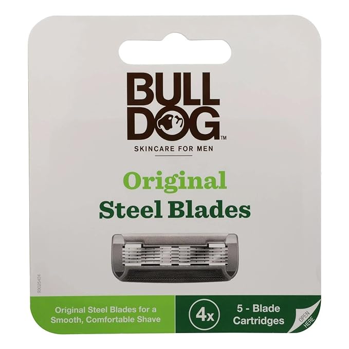 Bulldog Mens Skincare and Grooming Original Razor Blades Refills for ...