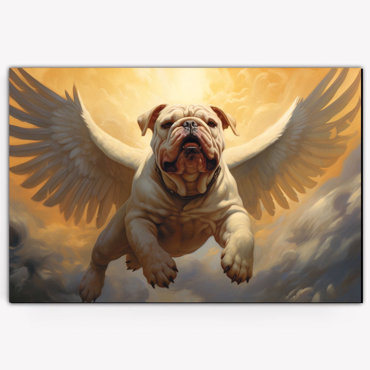 Bulldog Pet Memorial Canvas - Dog Memorial Gifts for Loss of Dog ...