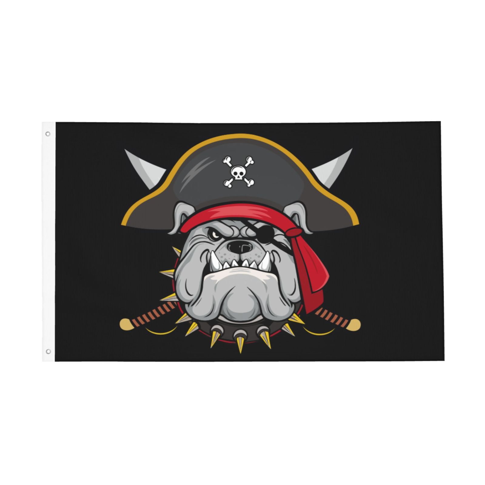 Bulldog Pirate Flag 3x5 Ft Outdoor Indoor With Grommet Garden Yard ...