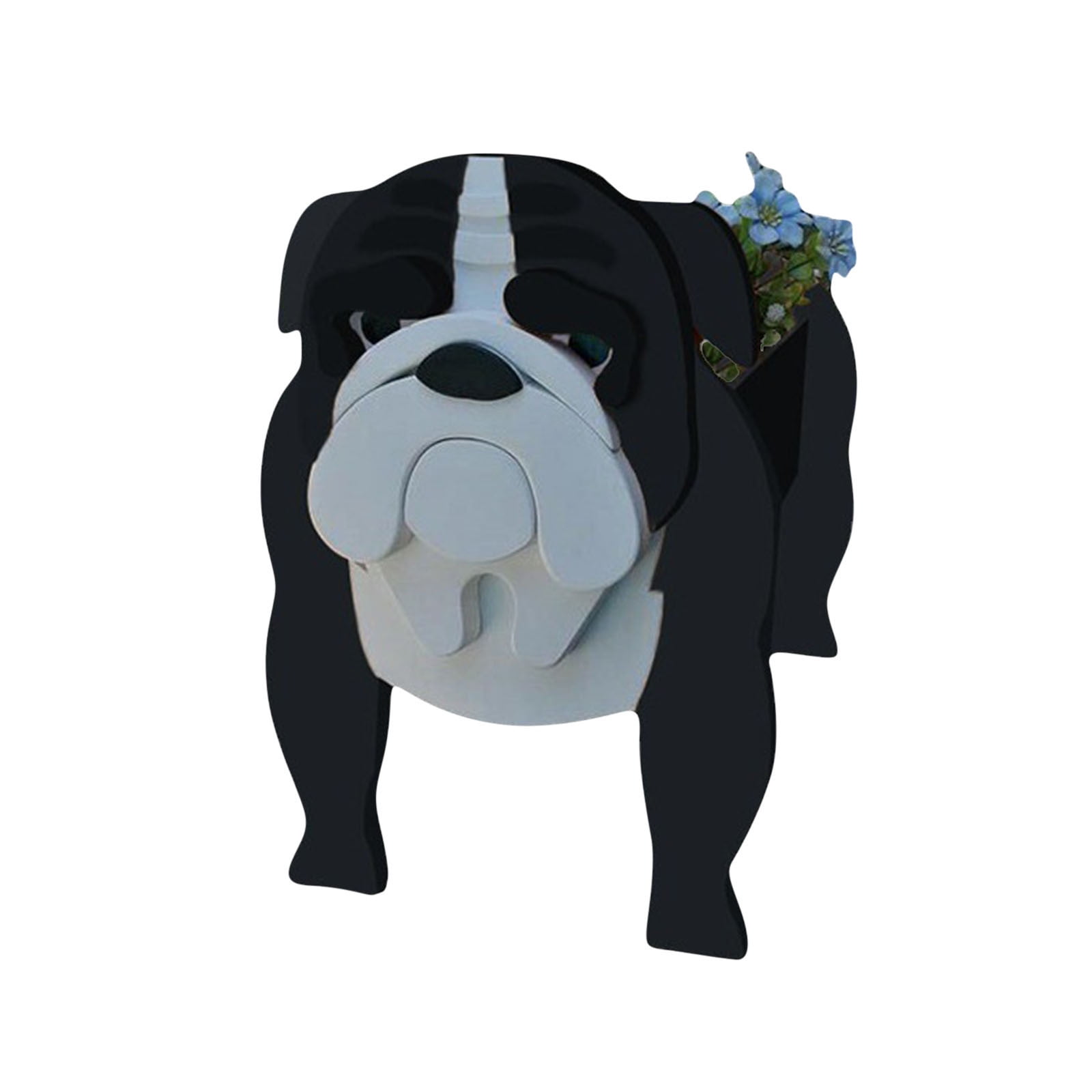 Bulldog Planter Plant Pot Dog Shape Plant Container, Planters for ...