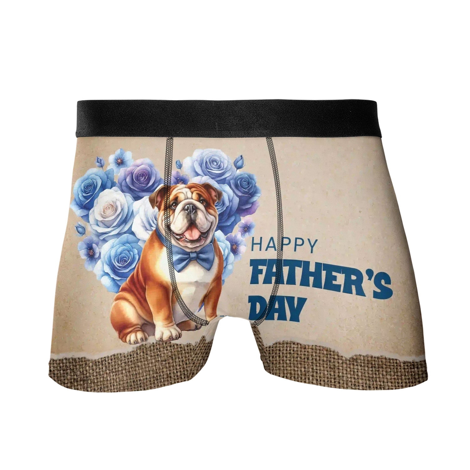 Bulldog Proud Dad Happy Father's Day All Over Print Boxer Briefs ...