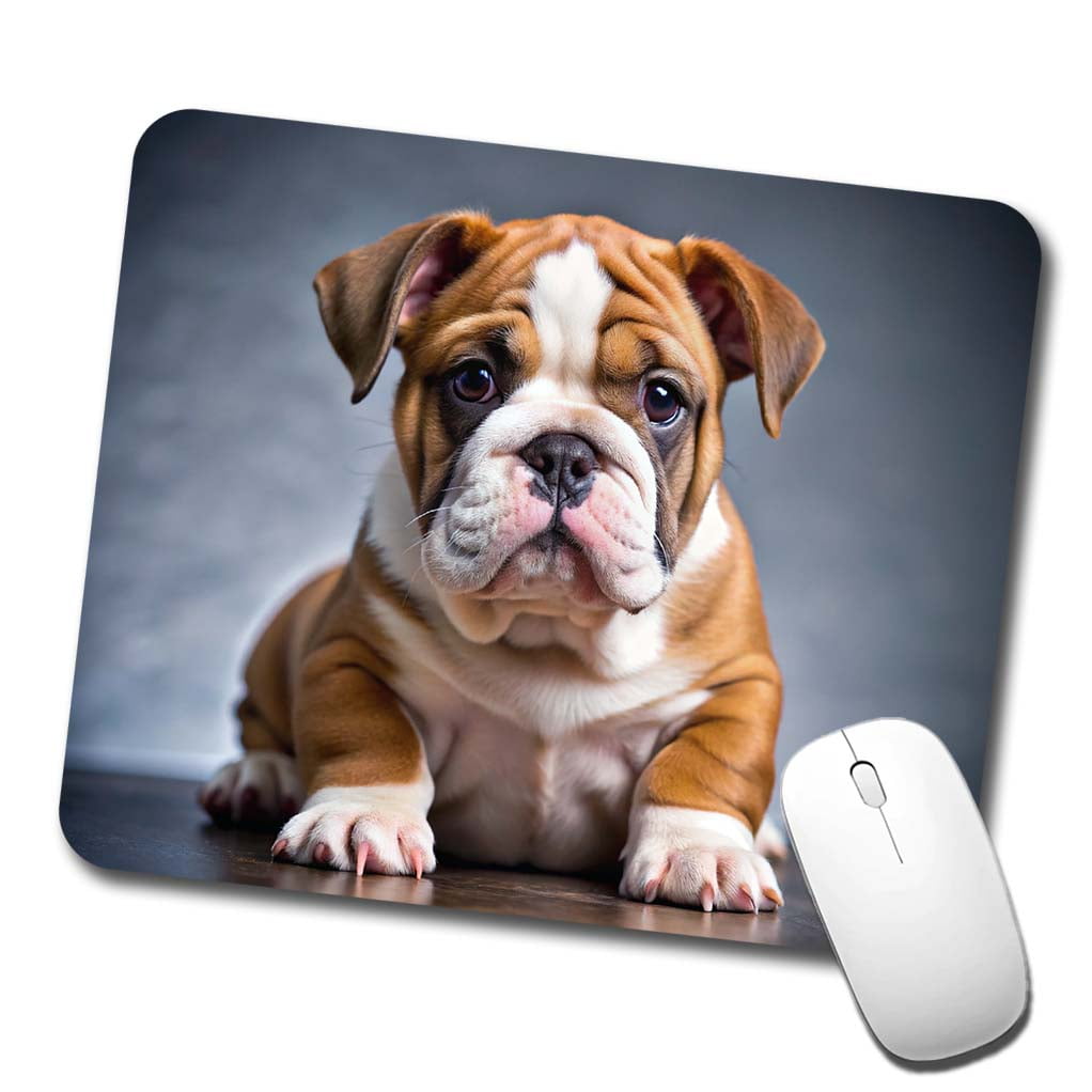 Bulldog Puppy Photo Mouse Pad Low Profile Gaming Mat - Walmart.com
