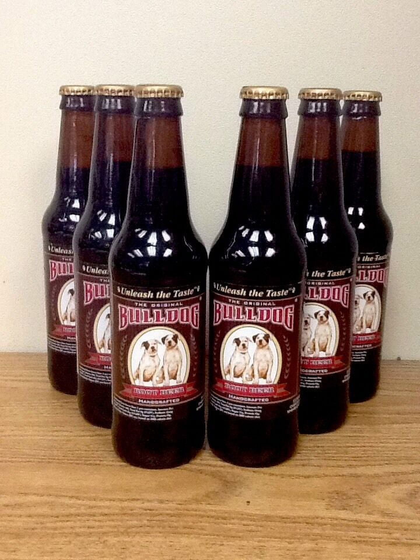 Bulldog Root Beer Six Pack - Glass Bottle Soda Pop - Handcrafted Root ...