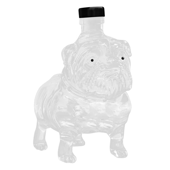 Bulldog Shaped Glass Decanter – Animal Design Liquor Bottle with ...
