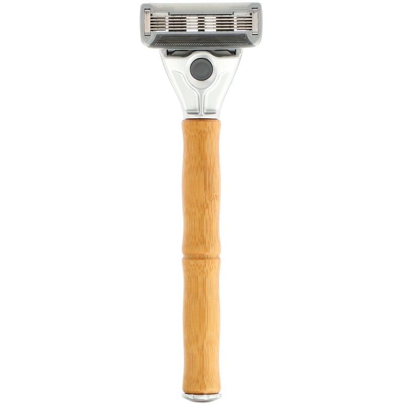 Bulldog Skincare For Men, Original Bamboo Razor, Two 5-Blade Cartridges ...