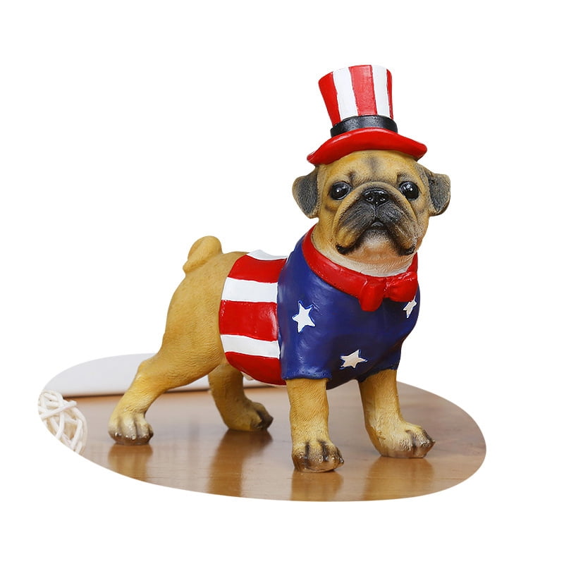 Bulldog Statue, English Bulldog Figurine, Stylish Resin Dog Sculpture ...