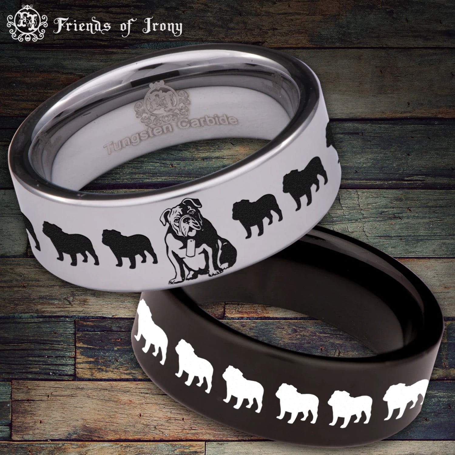 Bulldog Tungsten Carbide Ring - Walmart.com