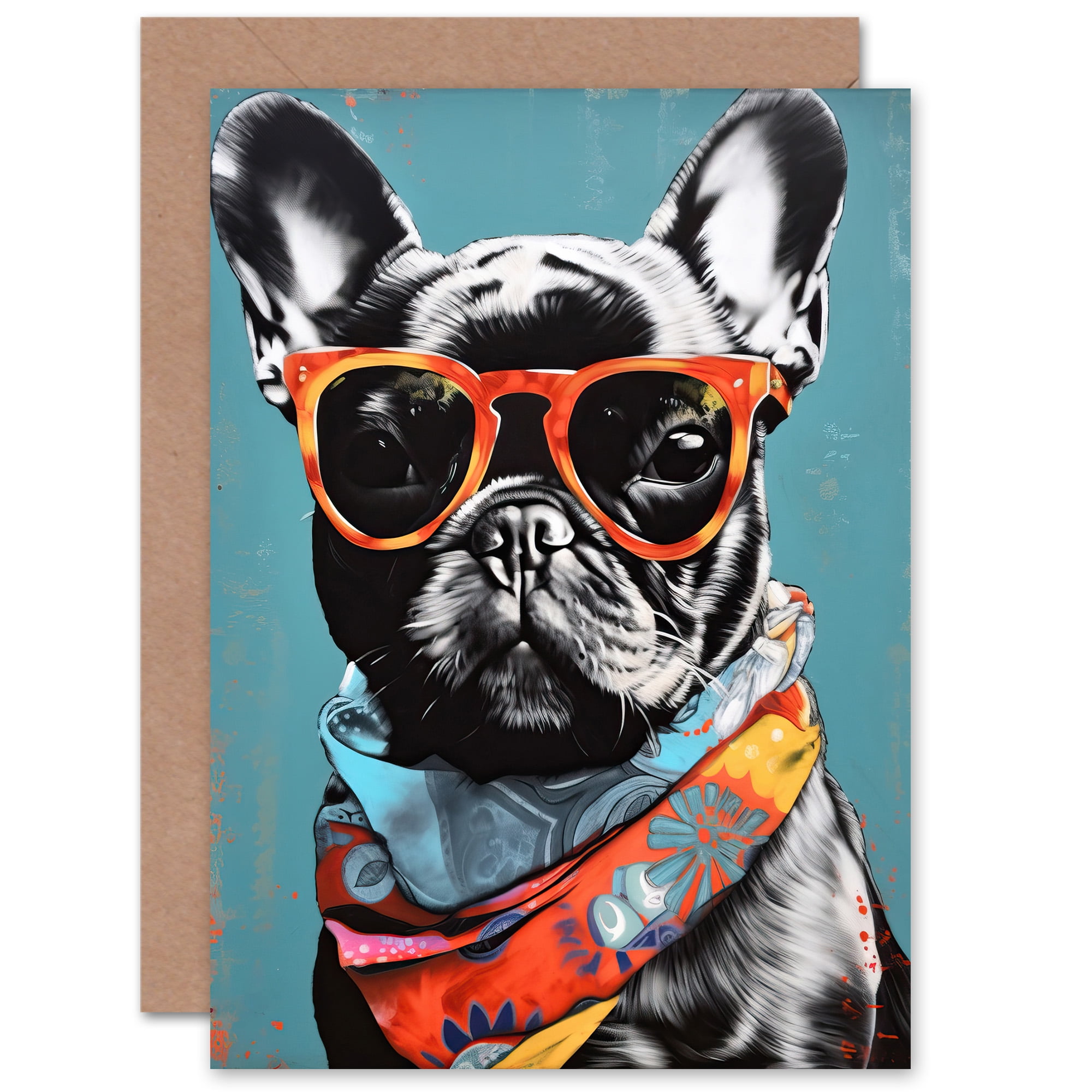 Bulldog and Bandana Sunglasses Fun for Him or Her Man Woman Birthday ...