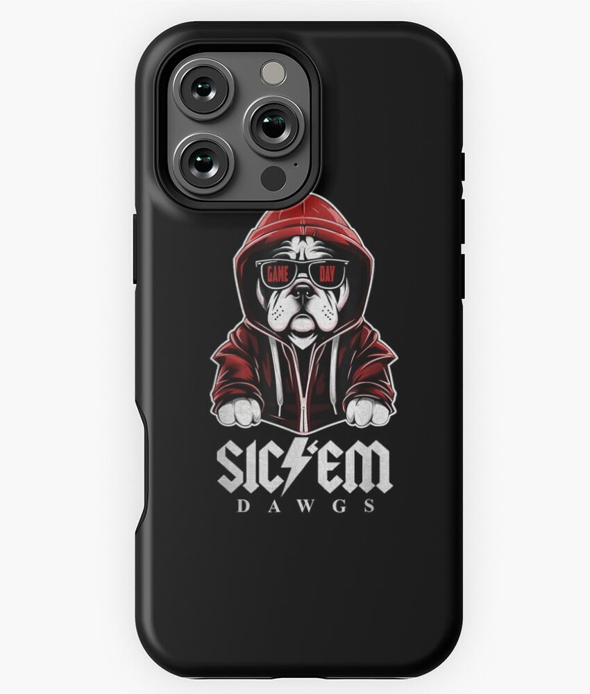 Bulldogs Football Spirit Game Day Retro Phone Case for iPhone 16 15 14 ...
