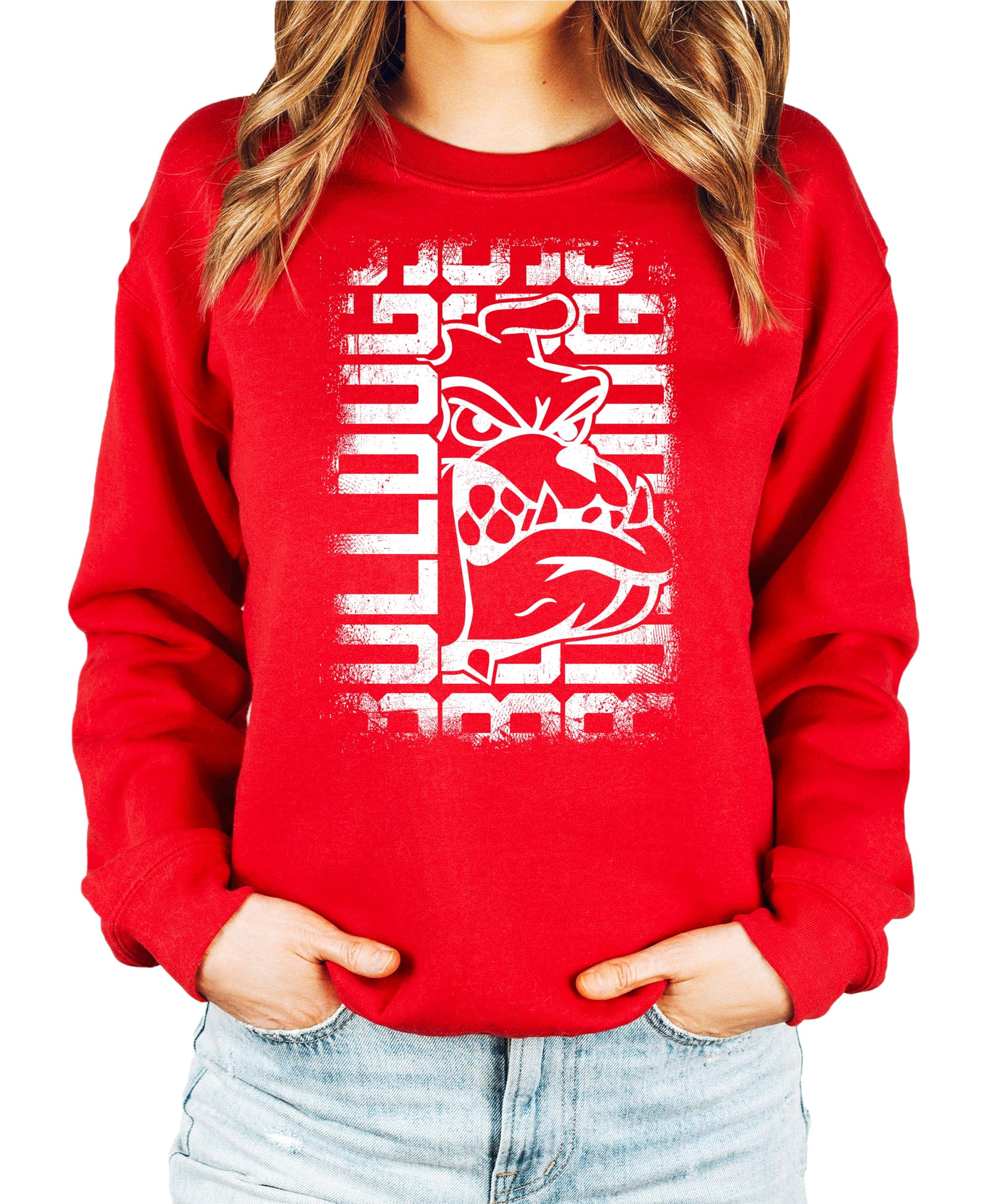 Bulldogs Mascot Unisex Sweatshirt for Adults, Teens, & Kids School ...