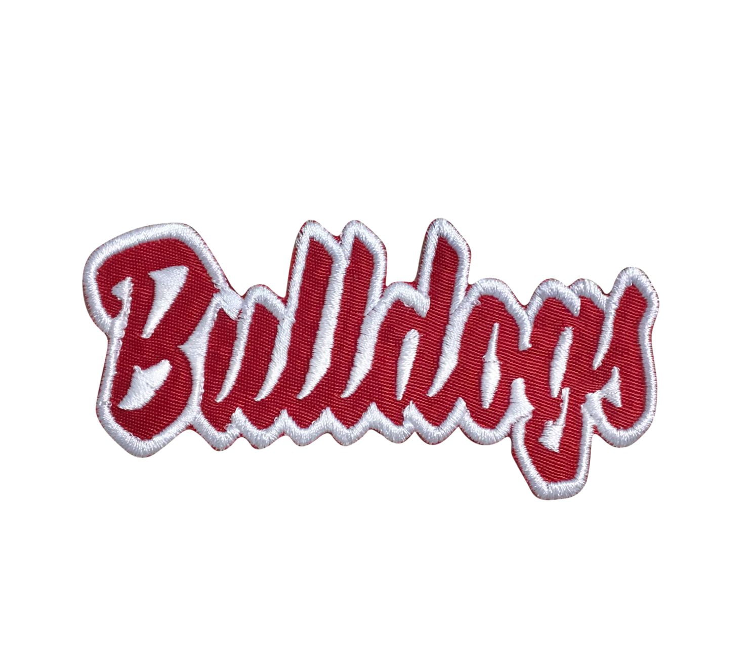 Bulldogs - Red/White - Team Mascot - Words/Names - Iron on Applique/Embroidered Patch - Walmart.com