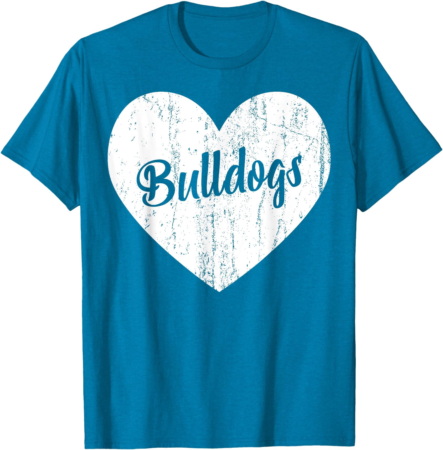 Bulldogs School Sports Fan Team Spirit Mascot Heart Gift Softstyle ...