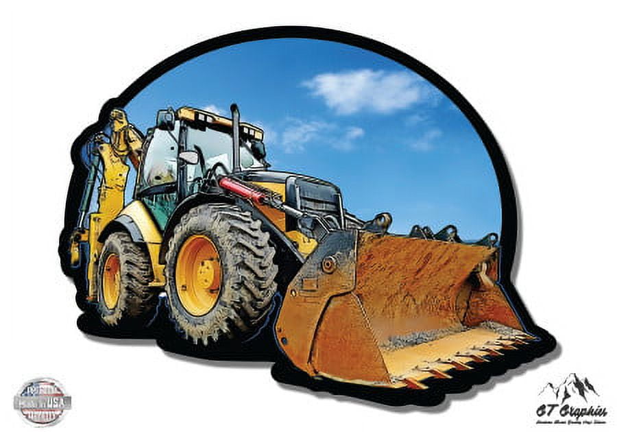 Bulldozer - 8" Vinyl Sticker - For Car Laptop I-Pad - Waterproof Decal ...