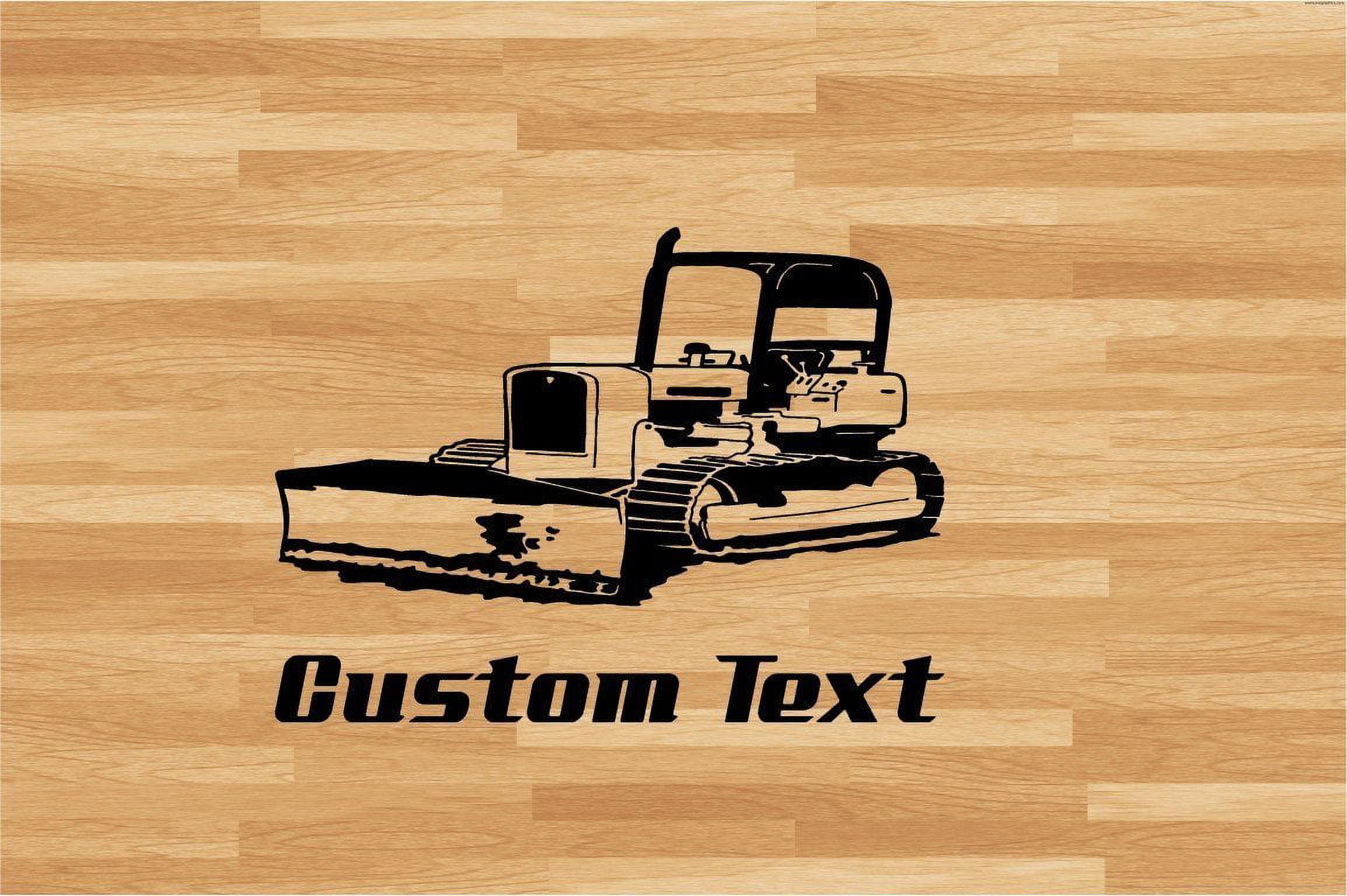 Bulldozer Car Wall Decal - Auto Wall Mural - Vinyl Stickers - Boys Room ...