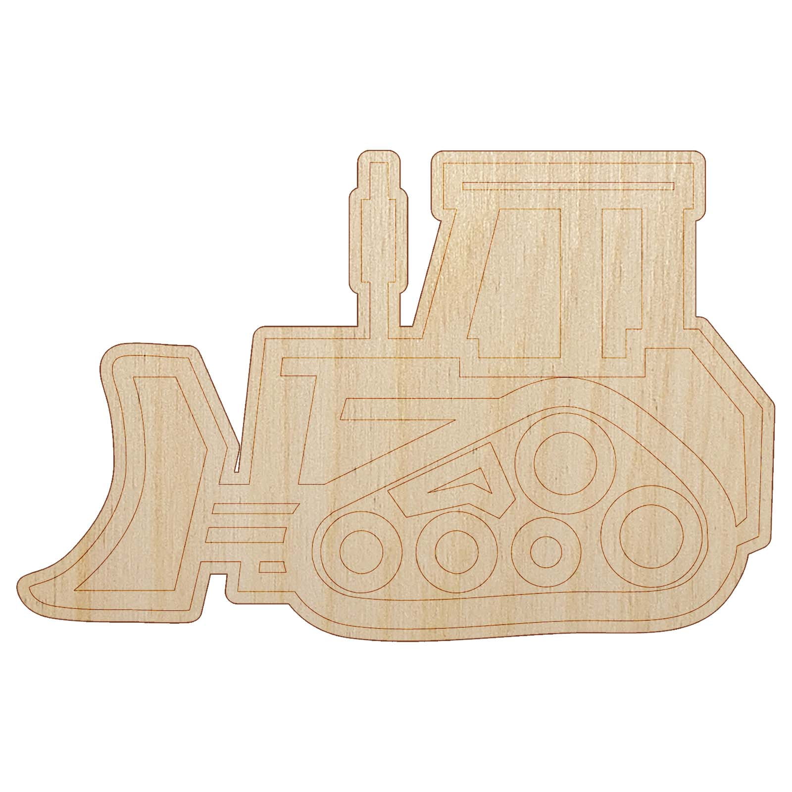 Bulldozer Dozer Construction Vehicle Wood Shape Unfinished Piece Cutout ...