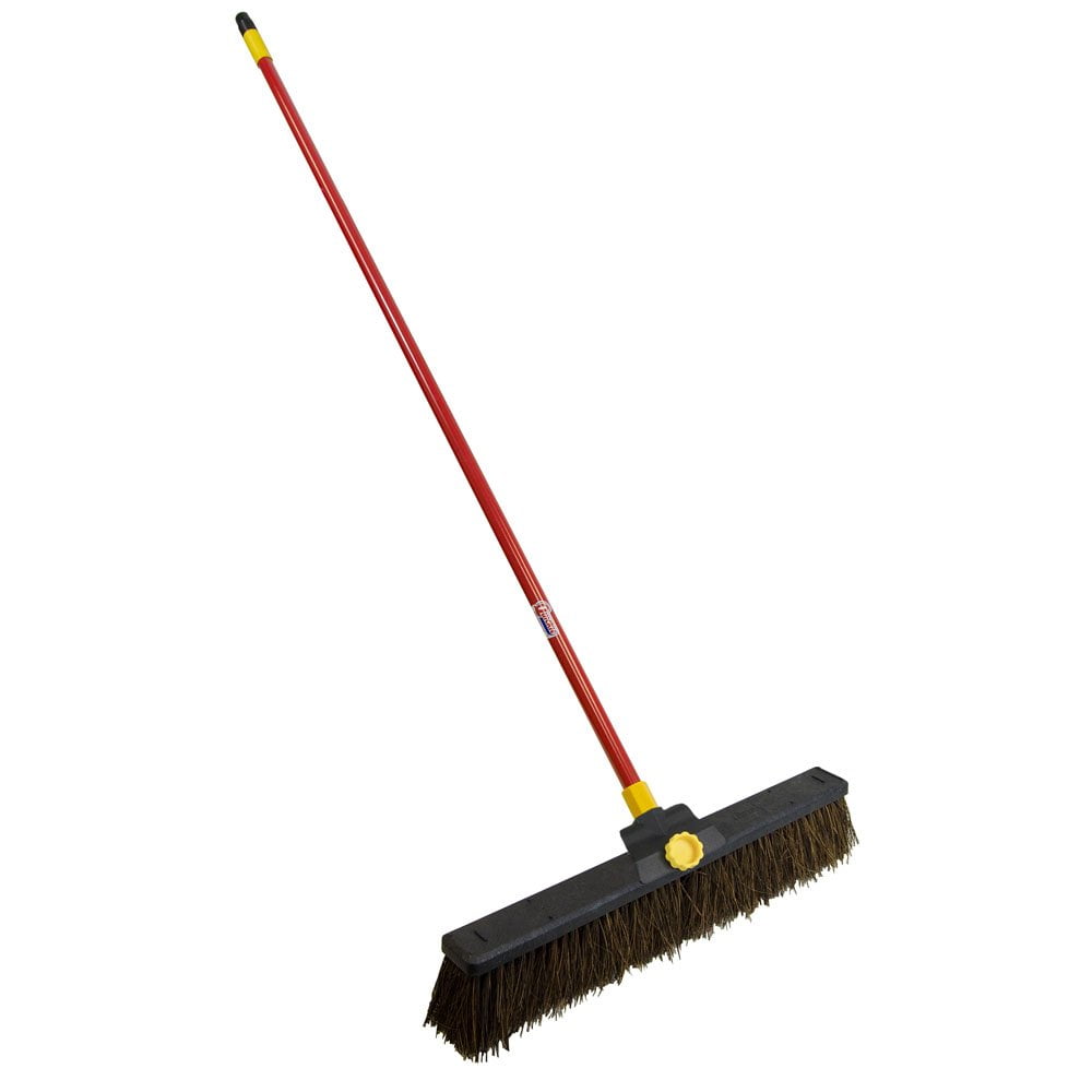 Bulldozer Professional Rough Surface Broom 24 Inch, Palmyra Fibers for ...