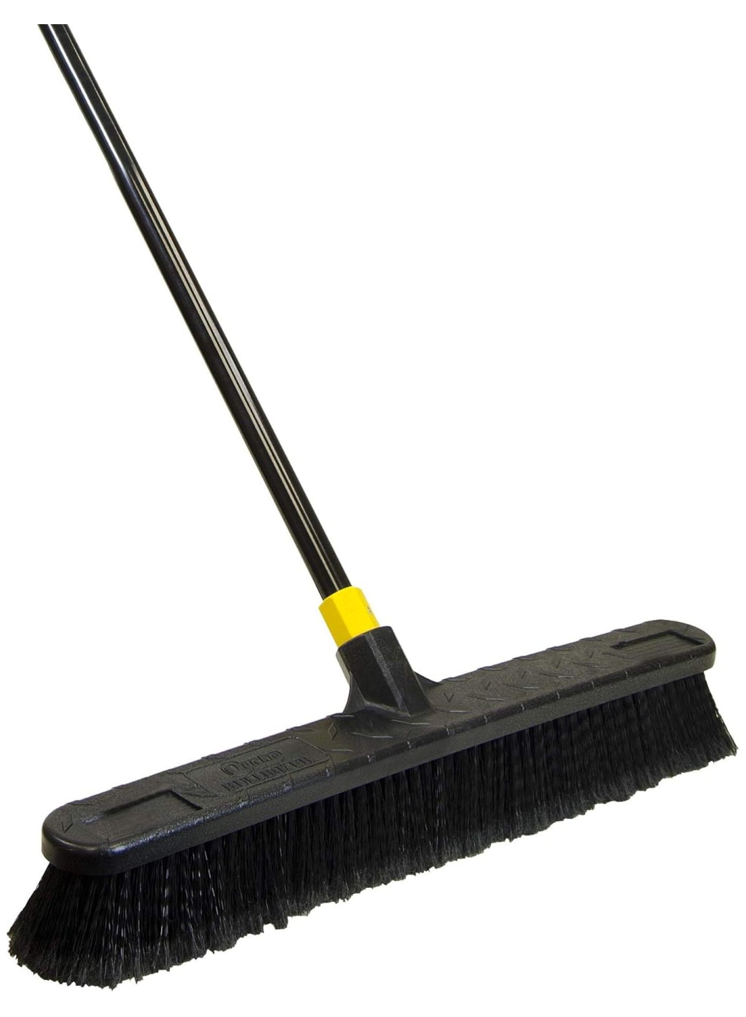 Bulldozer Smooth-surface Push Broom 24 inch, Black, Indoor and Outdoor ...