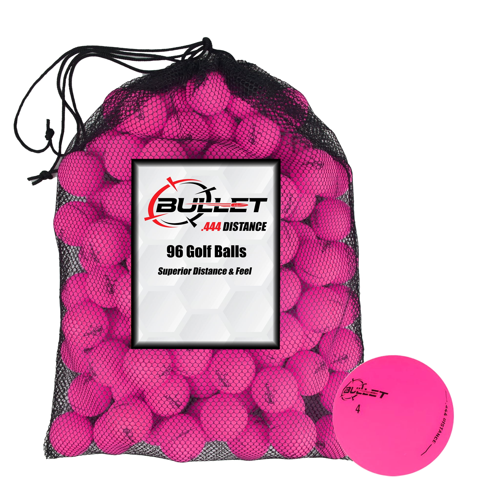 Bullet .444 Distance Matte Colored Golf Balls [96-Ball] - Walmart ...