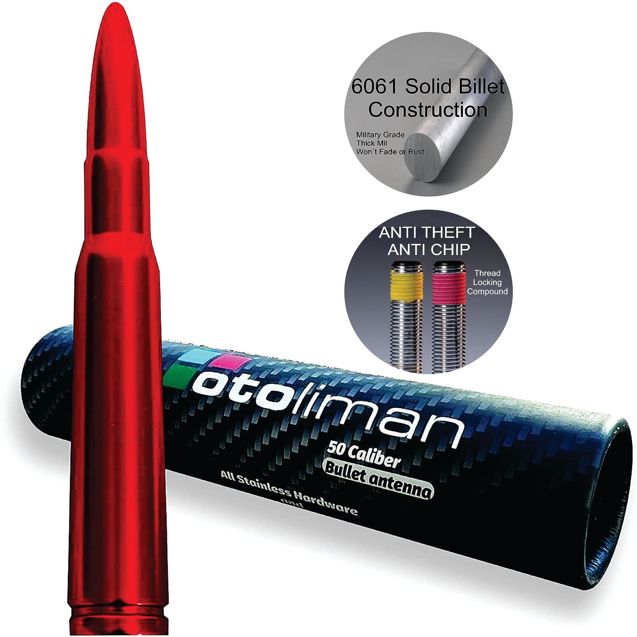 Bullet Antenna Upgrade for Ford and Dodge Trucks with Durable Aluminum ...