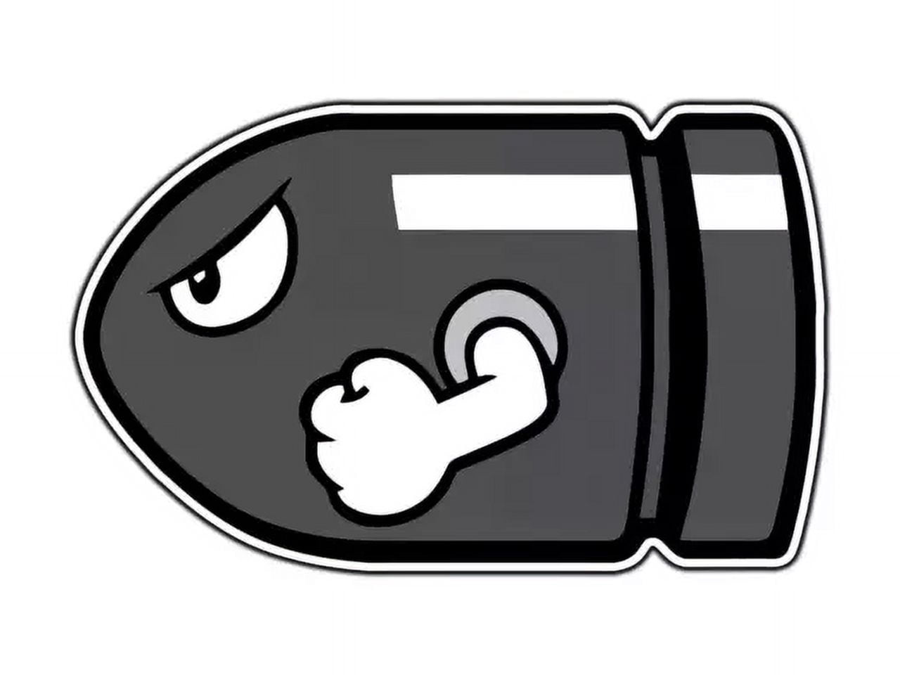 Bullet Bill 2D Waterproof Sticker Phone Decal Water Bottle Stickers Car ...