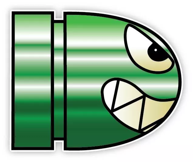 Bullet Bill Super Mario Sticker Phone Decal Water Bottle Stickers Car ...