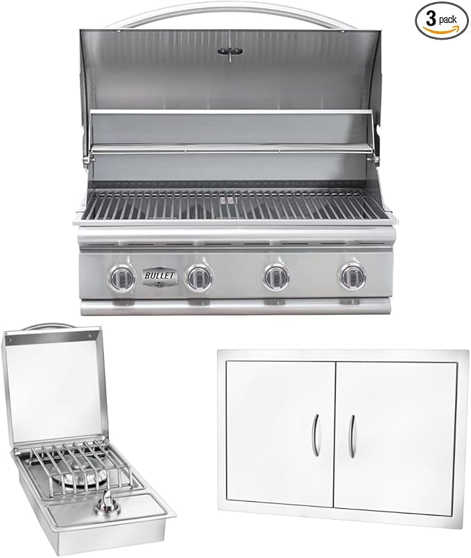 Bullet by Bull Stainless Steel Outdoor Kitchen Grill Set - Built-In ...