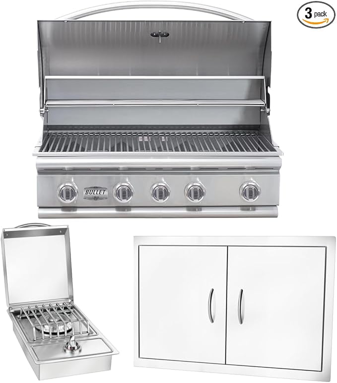 Bullet by Bull Stainless Steel Outdoor Kitchen Grill Set - Built-In ...