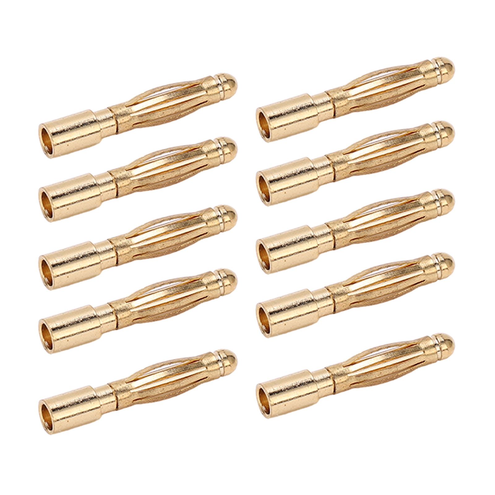 Bullet Connectors 2.0mm Pure Copper Nickel Plated for Line Plug in ...