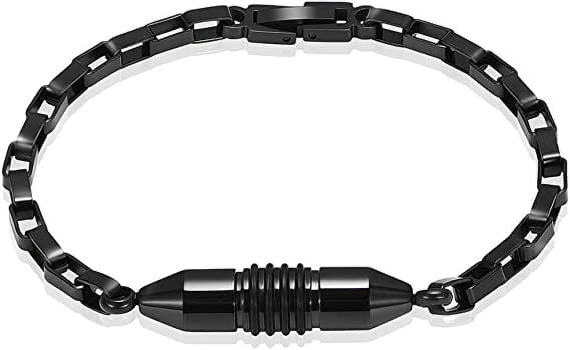 Bullet Cremation Jewelry for Ashes Bullet Shape Pendant Urn Bracelet ...