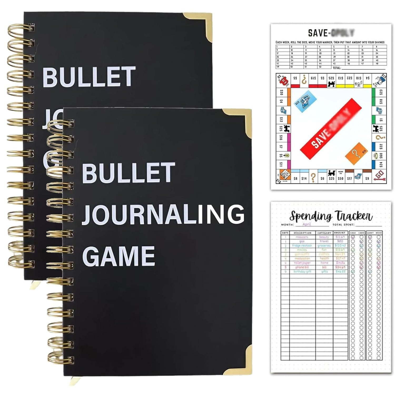 Bullet Dotted Journal Game, Bullet Journaling Game Notebook, Dotted ...