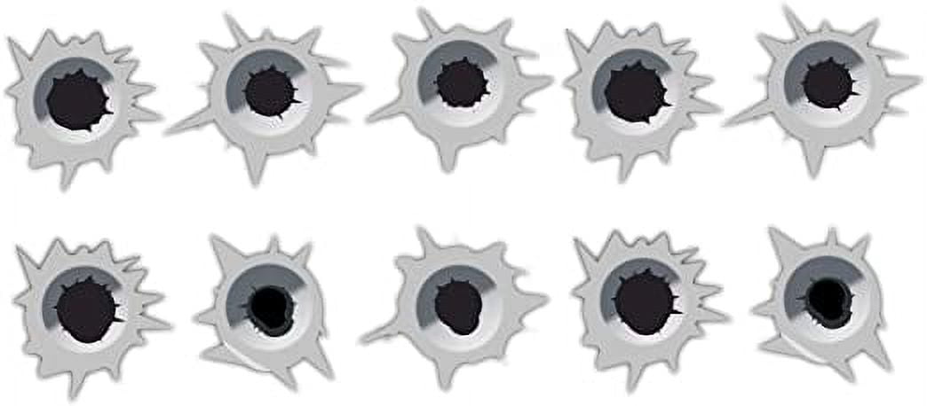 Bullet Holes Stickers Decal Funny Lifelike Automotive Tattoo Hood Front ...