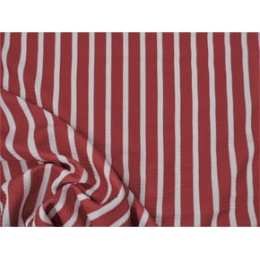 Red White Striped Fabric