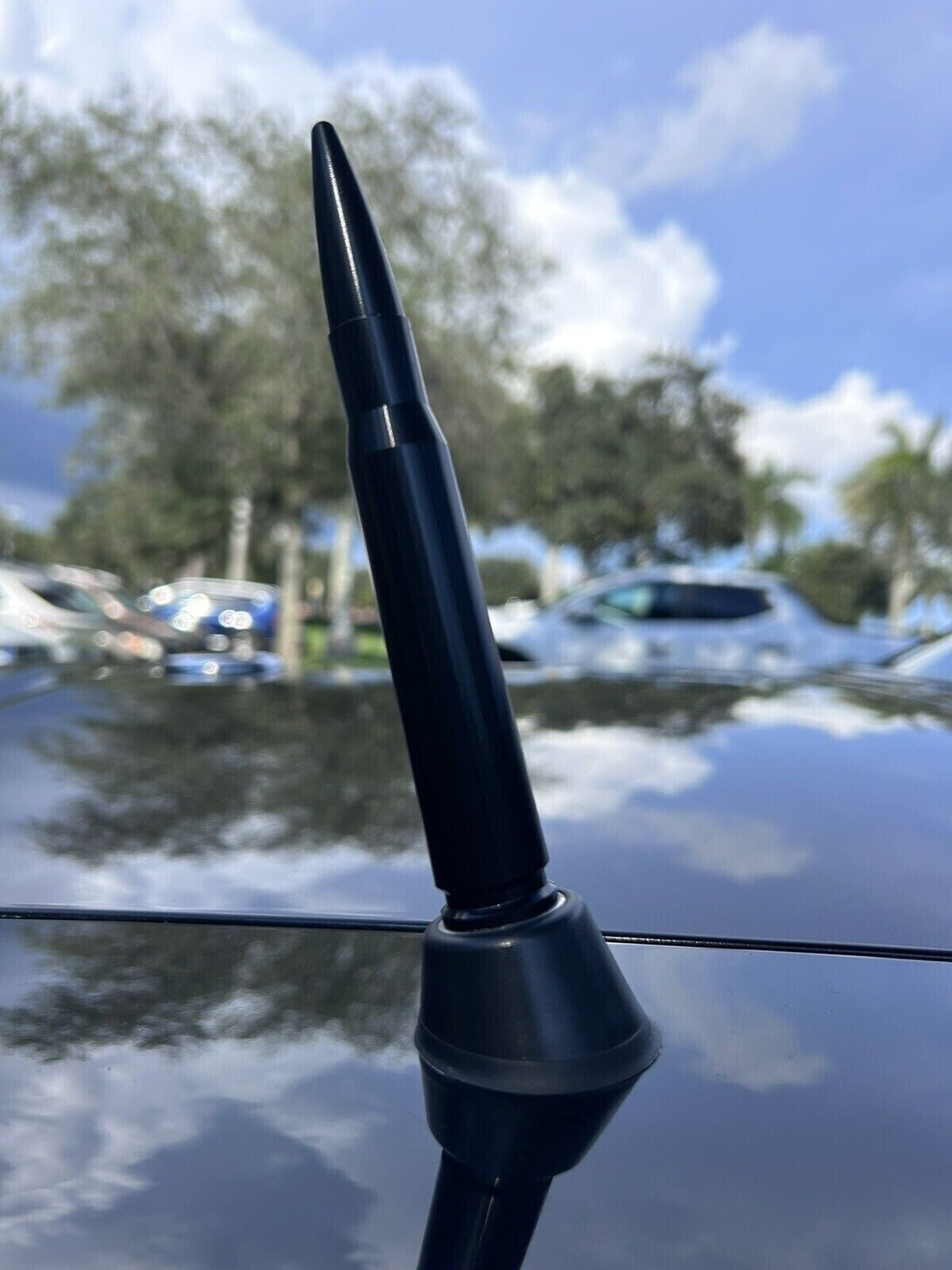 Bullet Style 0.5 Cal Black Antenna Mast Power AMFM for FIAT 124 Spider ...