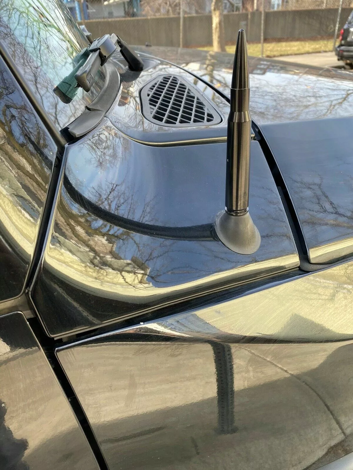 Bullet Style 0.5 Cal Black Antenna Mast Rod AM/FM for TOYOTA FJ CRUISER ...