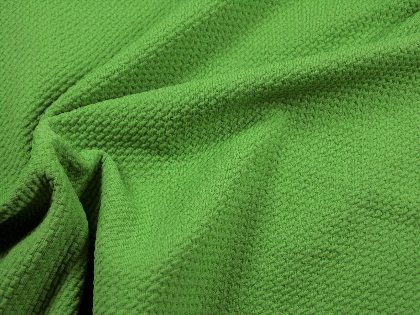 Bullet Textured Liverpool Fabric 4 way Stretch Apple Green Q21 (10 Yard ...
