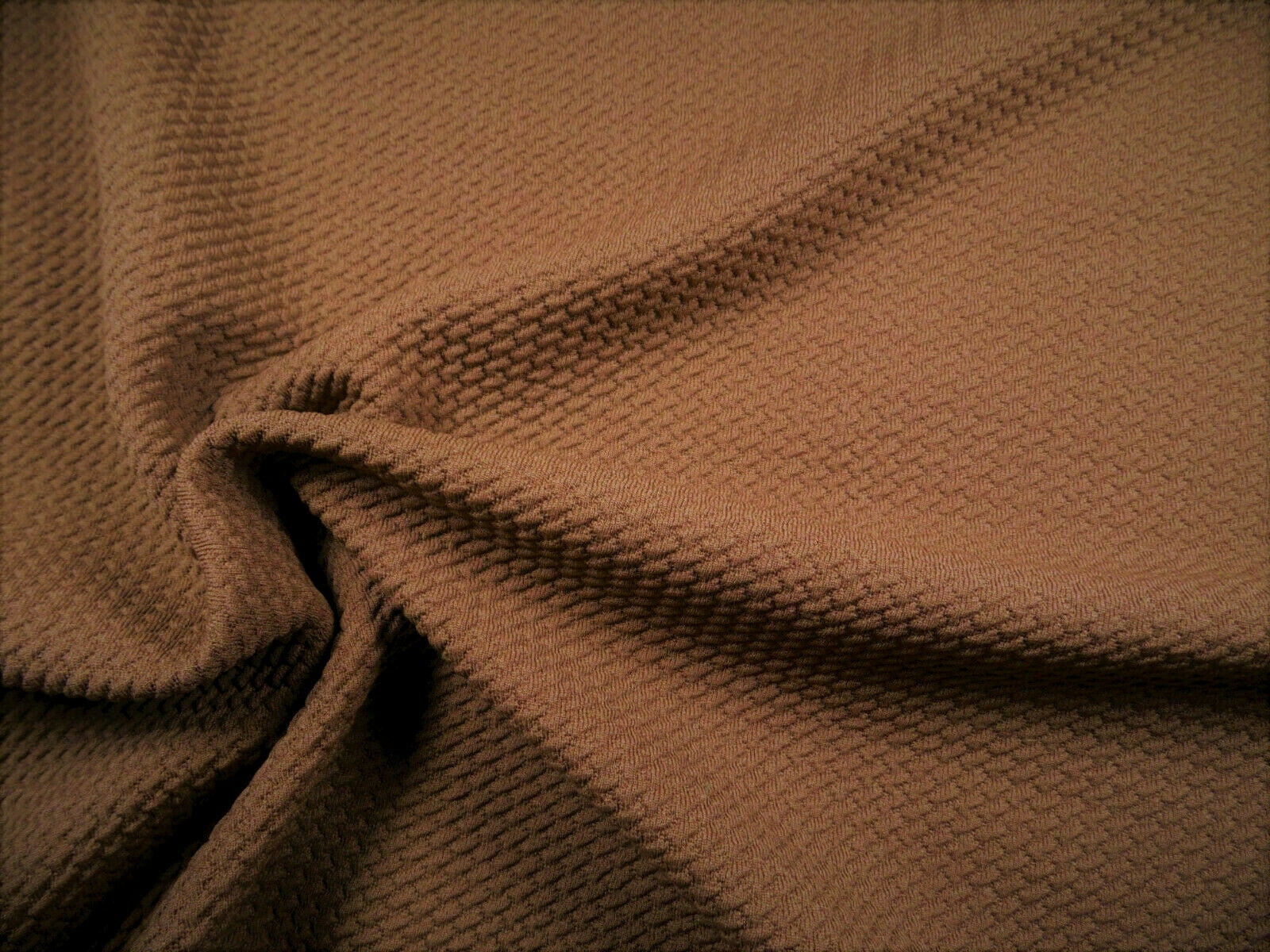 Bullet Textured Liverpool Fabric 4 way Stretch Latte Brown Q32 (Yard ...