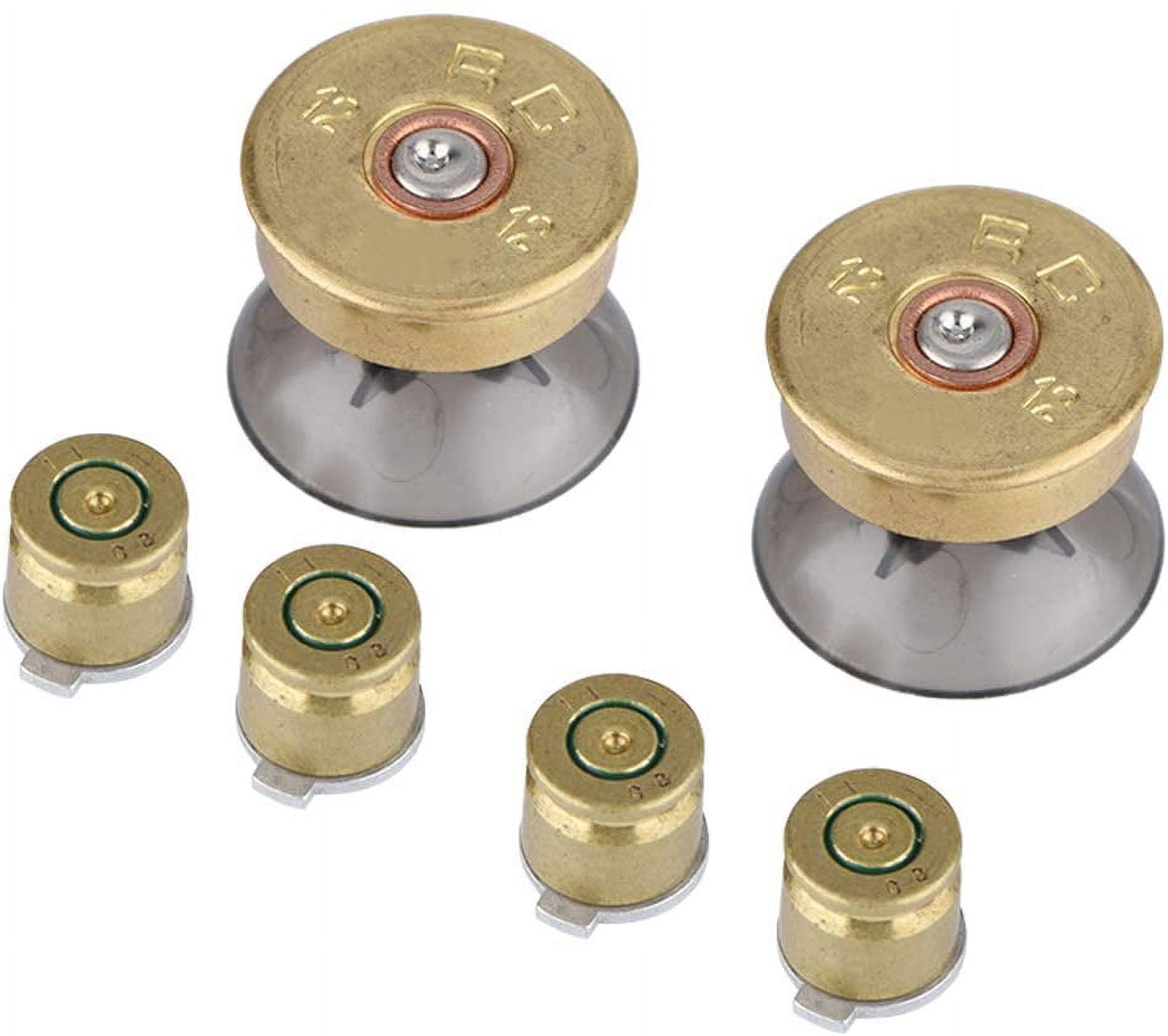 Bullet Thumbstick, Thumbstick Mod Kit Gold 6Pcs Bullet Buttons for PS4 ...