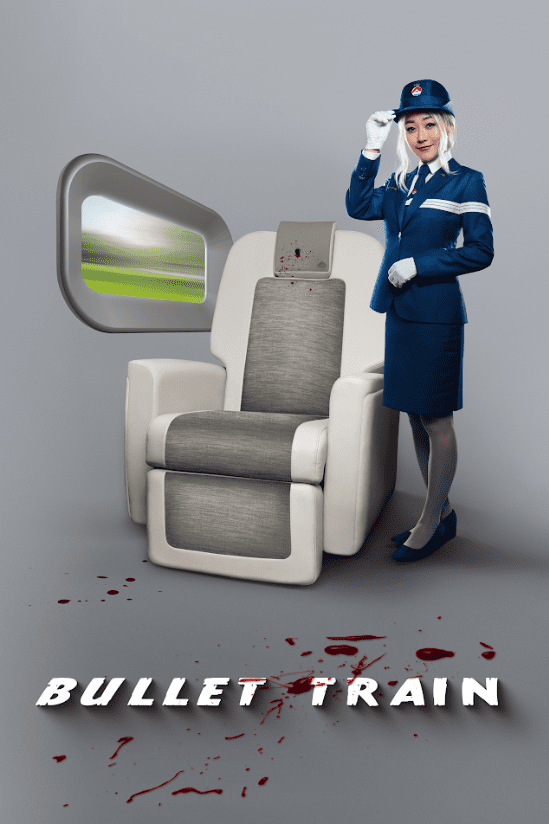 Bullet Train 2022 Poster 24x36 - Brad Pitt Fast-Paced Action Dark ...