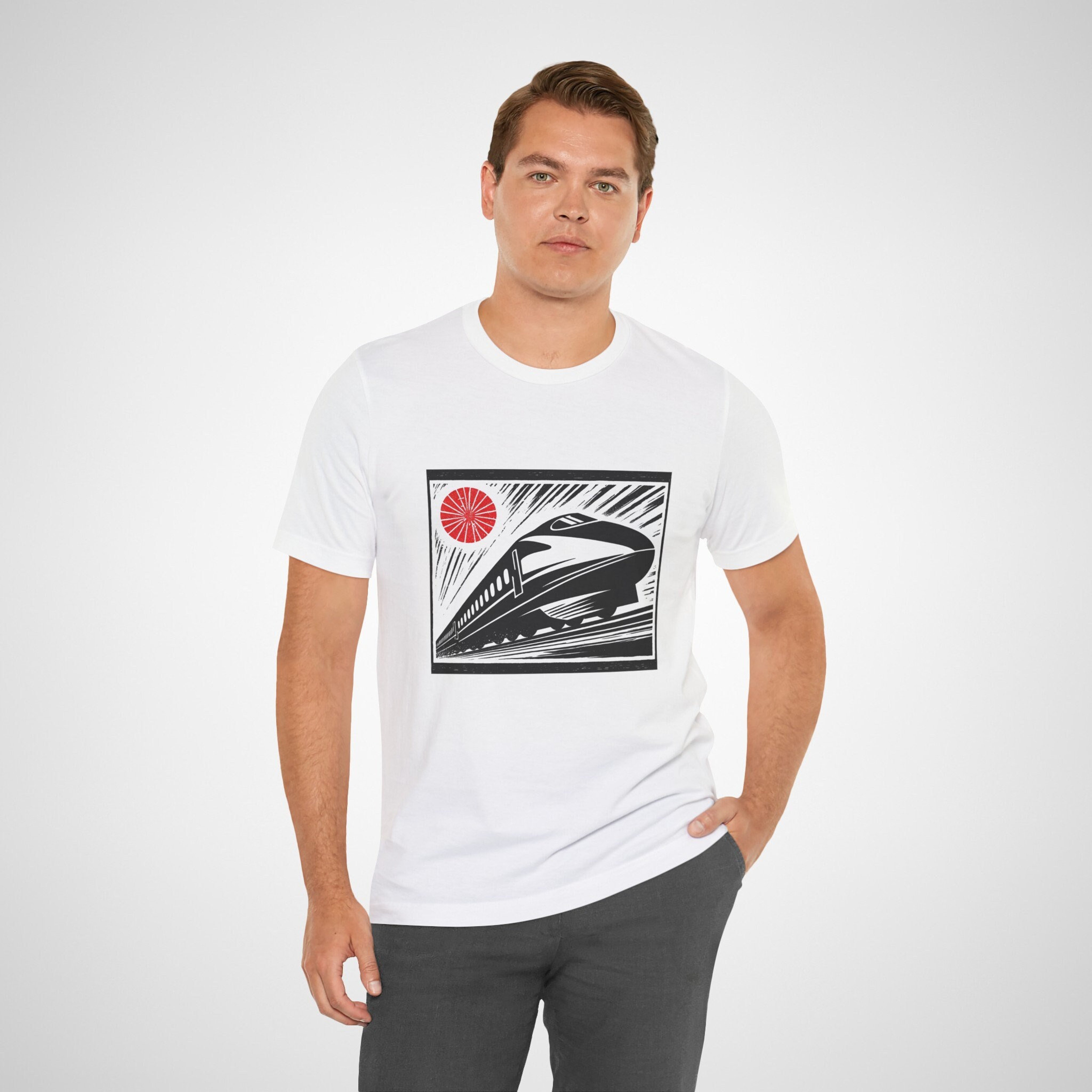 Bullet Train Adventure T-Shirt | Shinkansen Bullet Train Tee Sleek ...