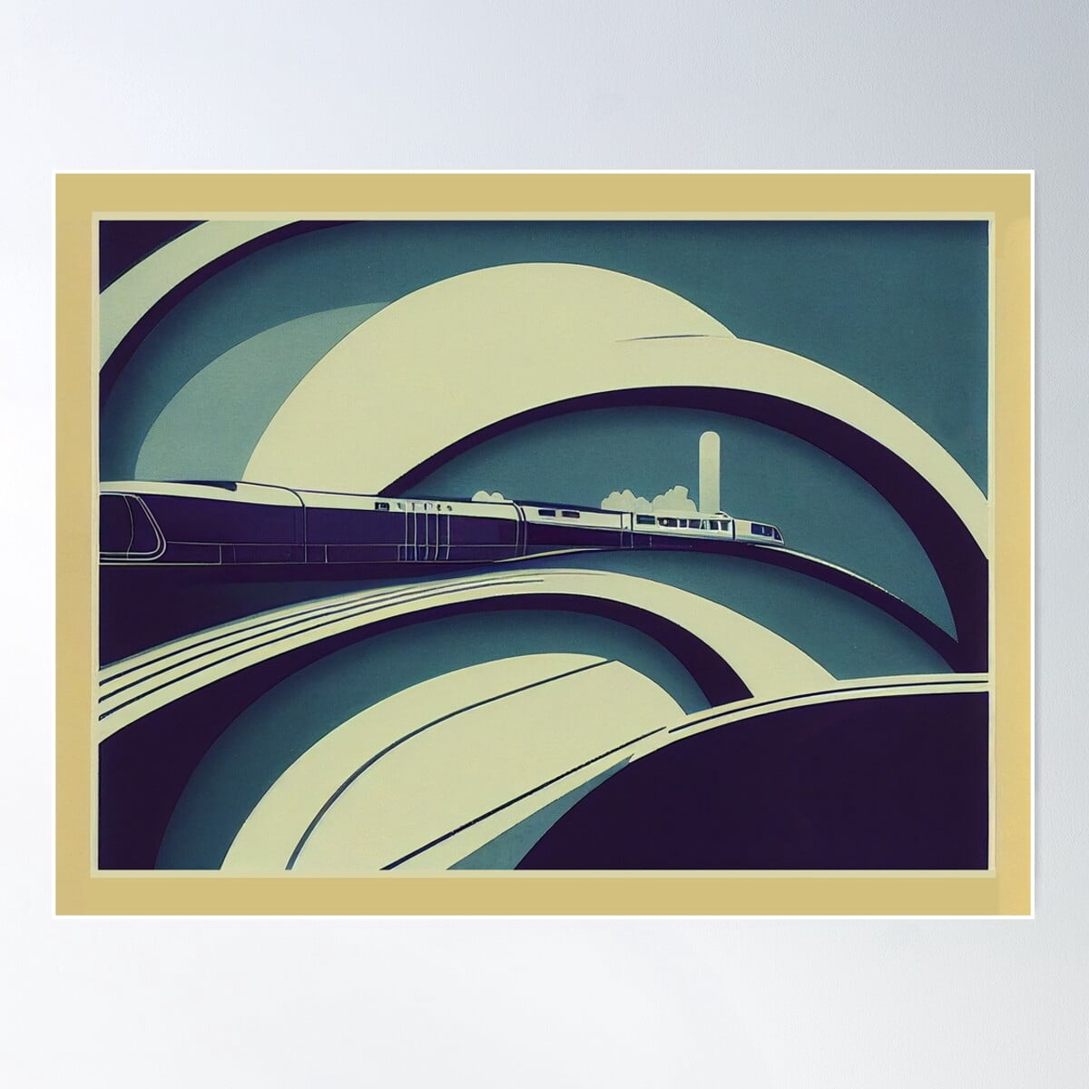 Bullet Train Poster Wall Art, Modern Wall Decor For Living Room Bedroom ...