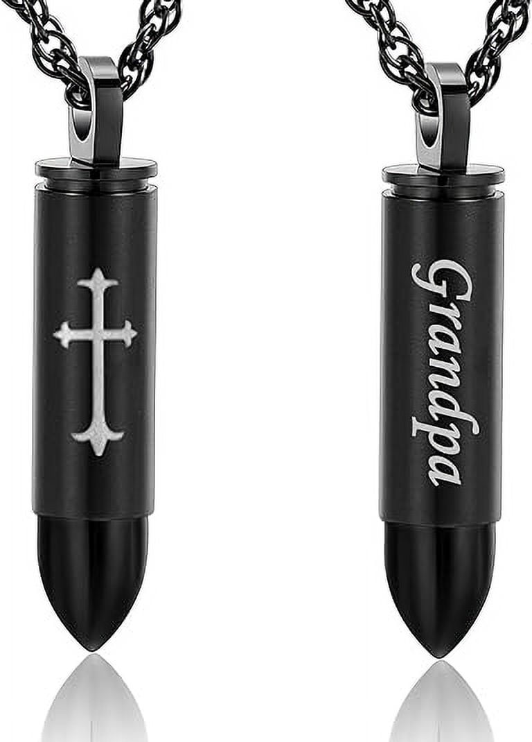 Bullet Urn Cremation Jewelry for Ashes Locket Deer Bullet Pendant Urn ...