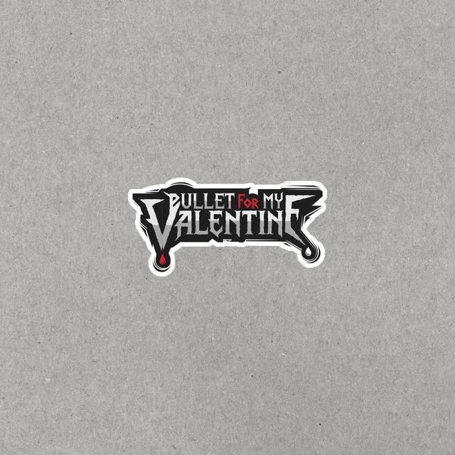 Bullet For My Valentine Metal Band Logo Sticker - Edgy Rock Music ...