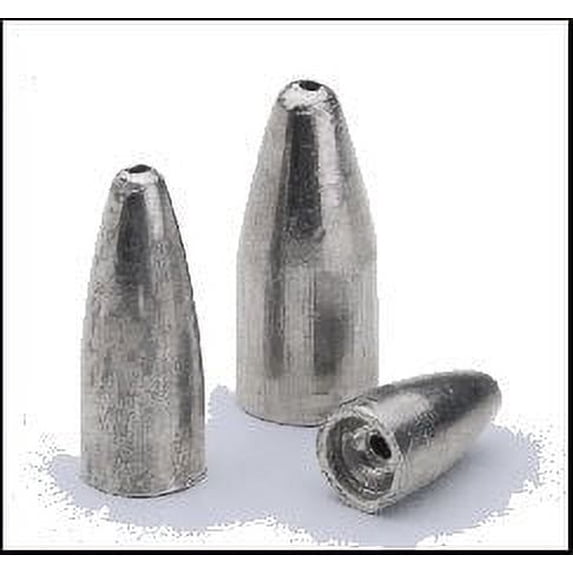 Bullet Weight's concave base fits worm nose tight. 1/32oz, 15 pieces ...