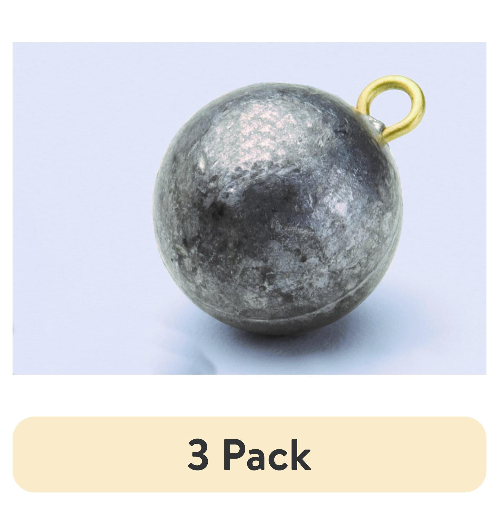 (3 pack) Bullet Weights® CB10-12 Lead Cannon BAll Size 10 oz Fishing ...