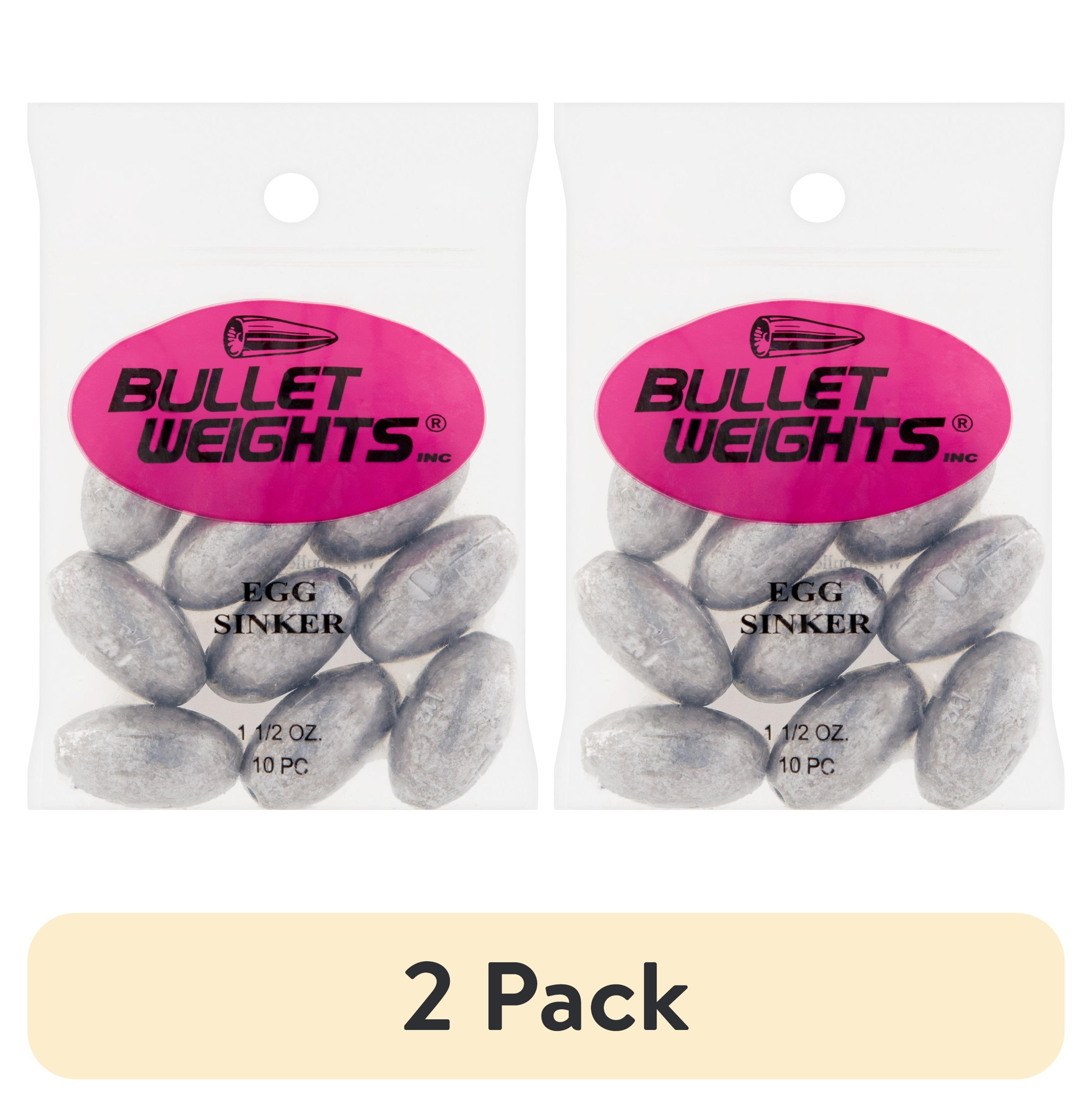 (2 pack) Bullet Weights® EGI112-24 Lead Egg Sinker Size 1.5 oz Fishing Weights - Walmart.com