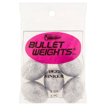 (2 pack) Bullet Weights® EGI112-24 Lead Egg Sinker Size 1.5 oz Fishing Weights - Walmart.com